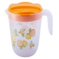 Mainstays - Lemons & Oranges Plastic 1 Gallon Pitcher with Orange Color ...