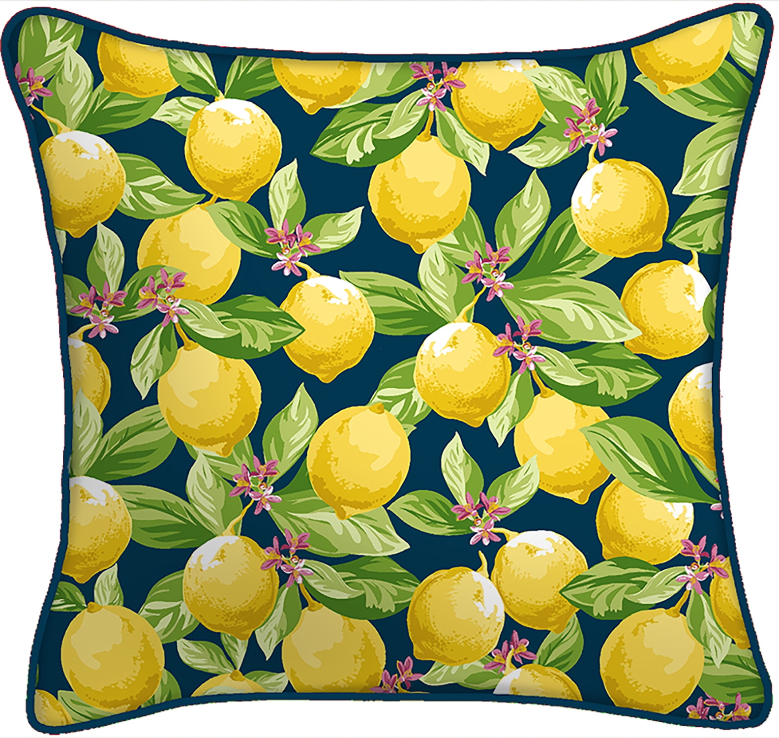 Mainstays Lemons Outdoor Throw Pillow, 16", Yellow Fruit - Walmart.com