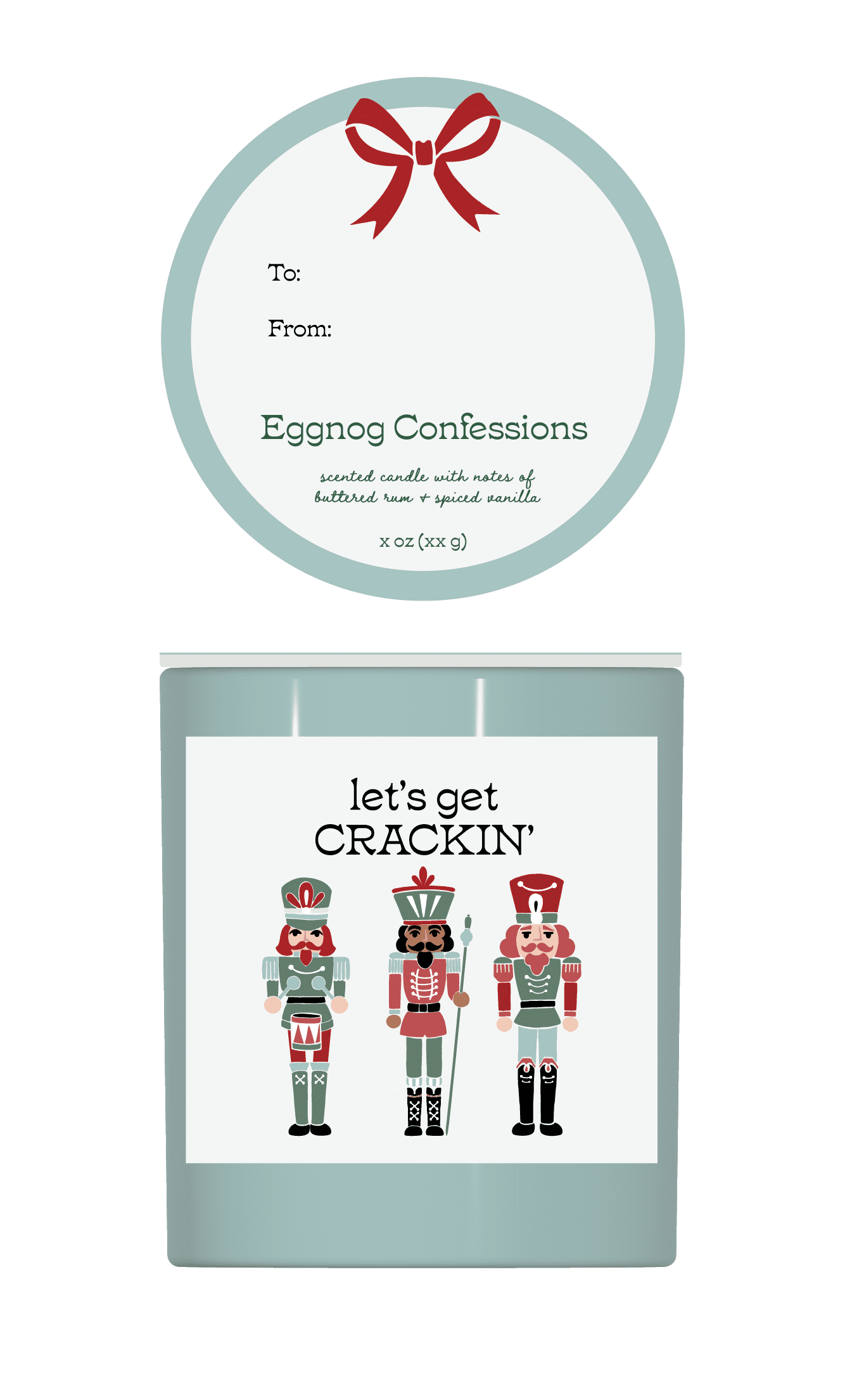 Mainstays Let's Get Crackin' Holiday Candle, Buttered Rum & Vanilla ...