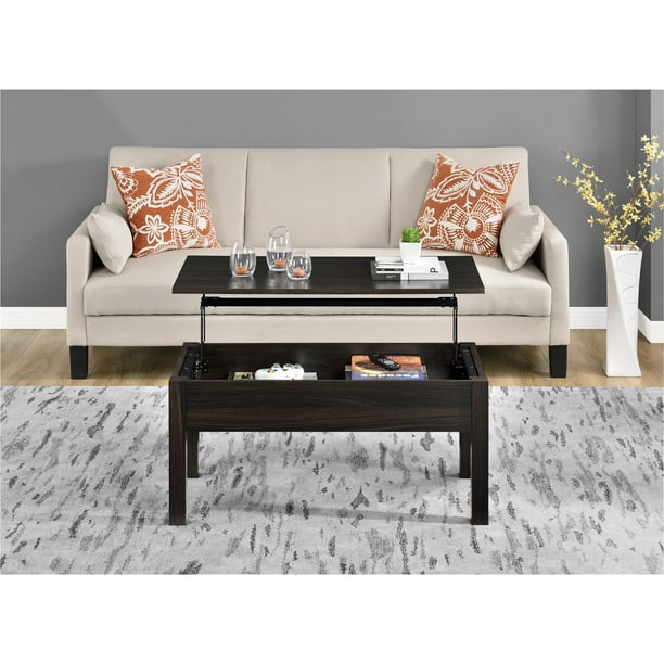 Mainstays Lift Top Coffee Table, Espresso - Walmart Business Supplies