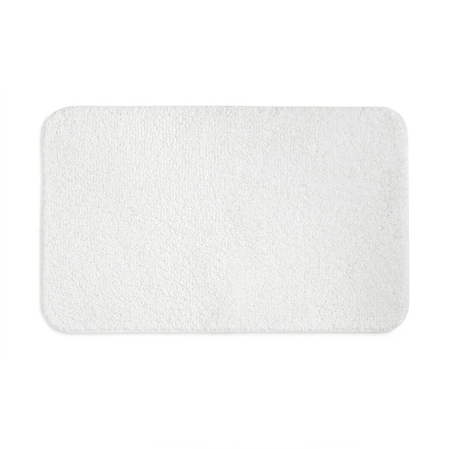 Mainstays Light Gray Polyseter Chenille Noodle Bath Rug 17"x24", One ...