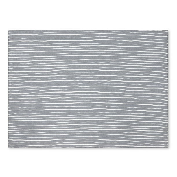 Mainstays Linework Fabric Placemat, Grey, 14"W x 19"L , 1 Piece ...