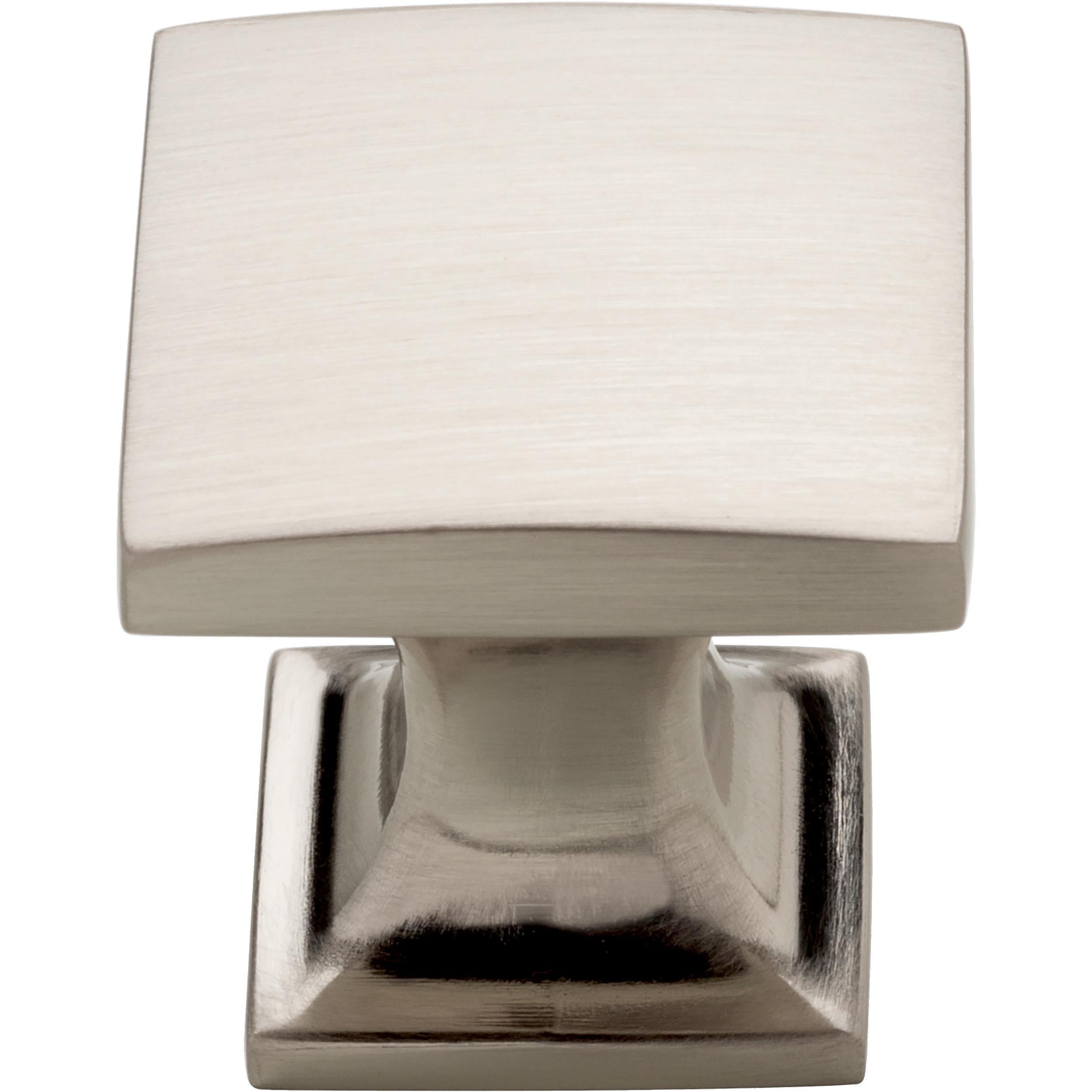 Mainstays Lombard 1 in. Satin Nickel Cabinet Knob 2-Pack Durable Metal ...
