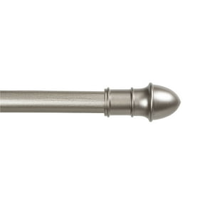 Mainstays 3/4" Silver Adjustable Curtain Tension Rod, 30- 52" - Walmart.com