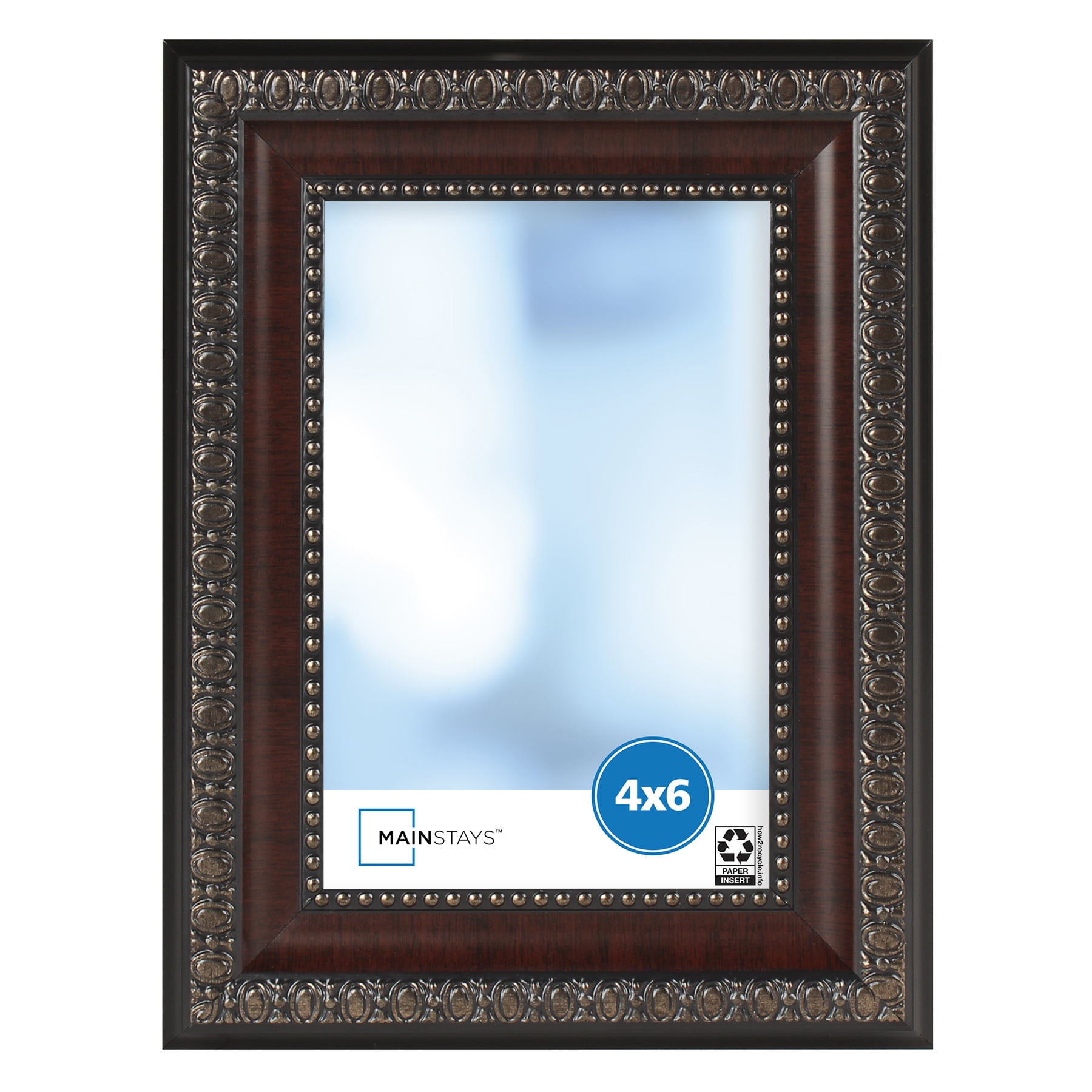 Mainstays Mahogany 4 x 6 Picture Frame - Walmart.com