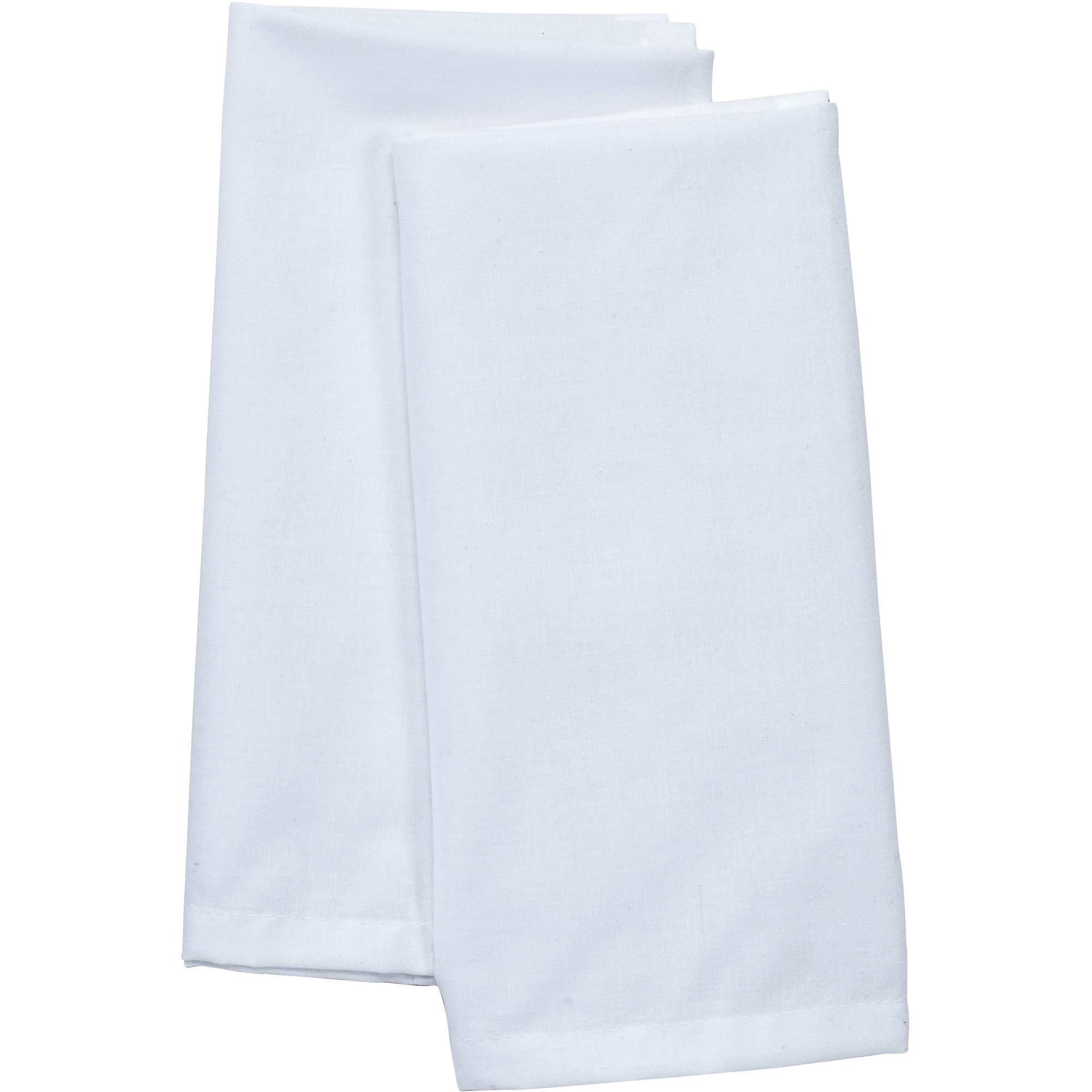 Mainstays Mainstays Solid Napkin, Arctic White, 18"W x 18"L , 2 Piece ...