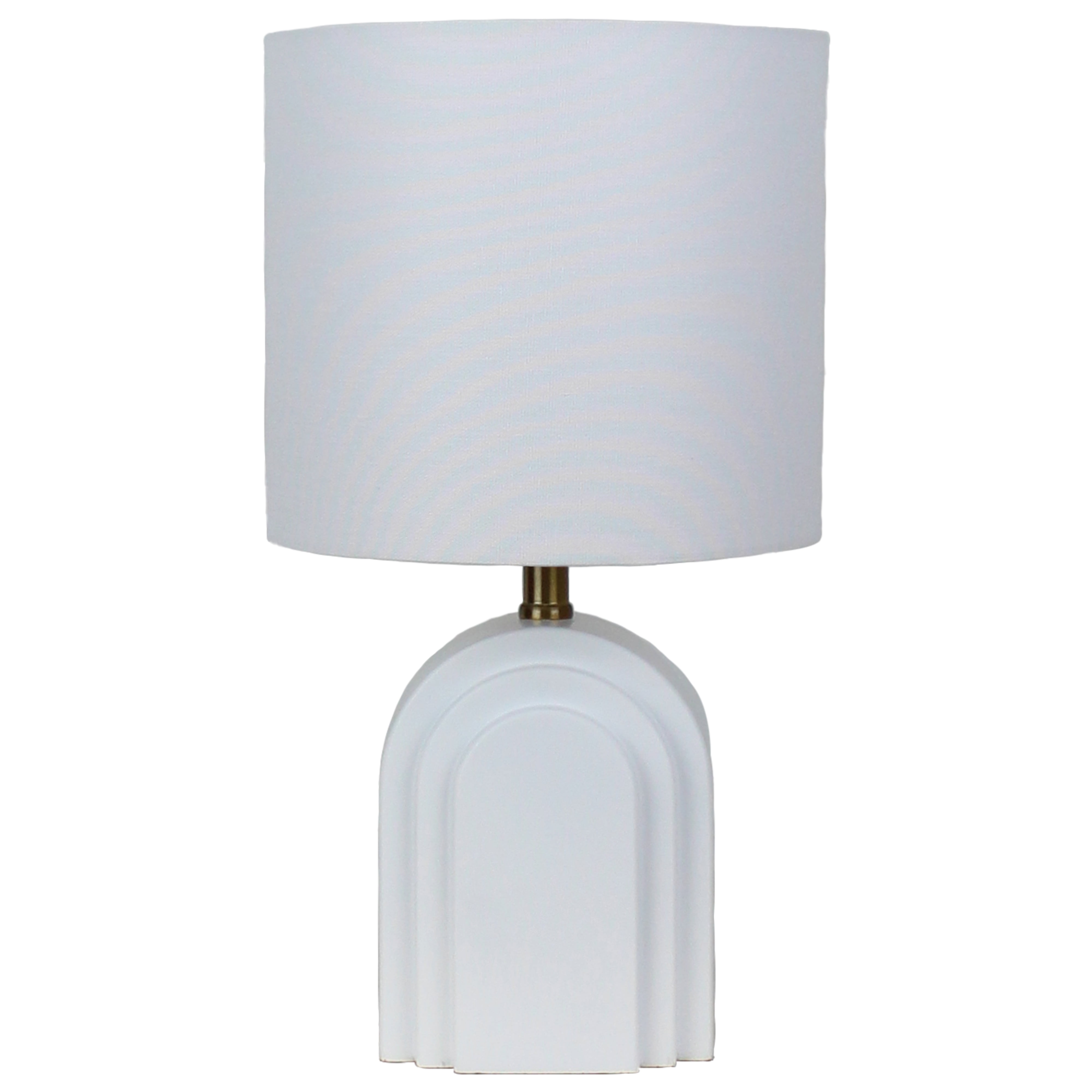 Mainstays Matte White Resin Arch Table Lamp, 16"H - Walmart.com