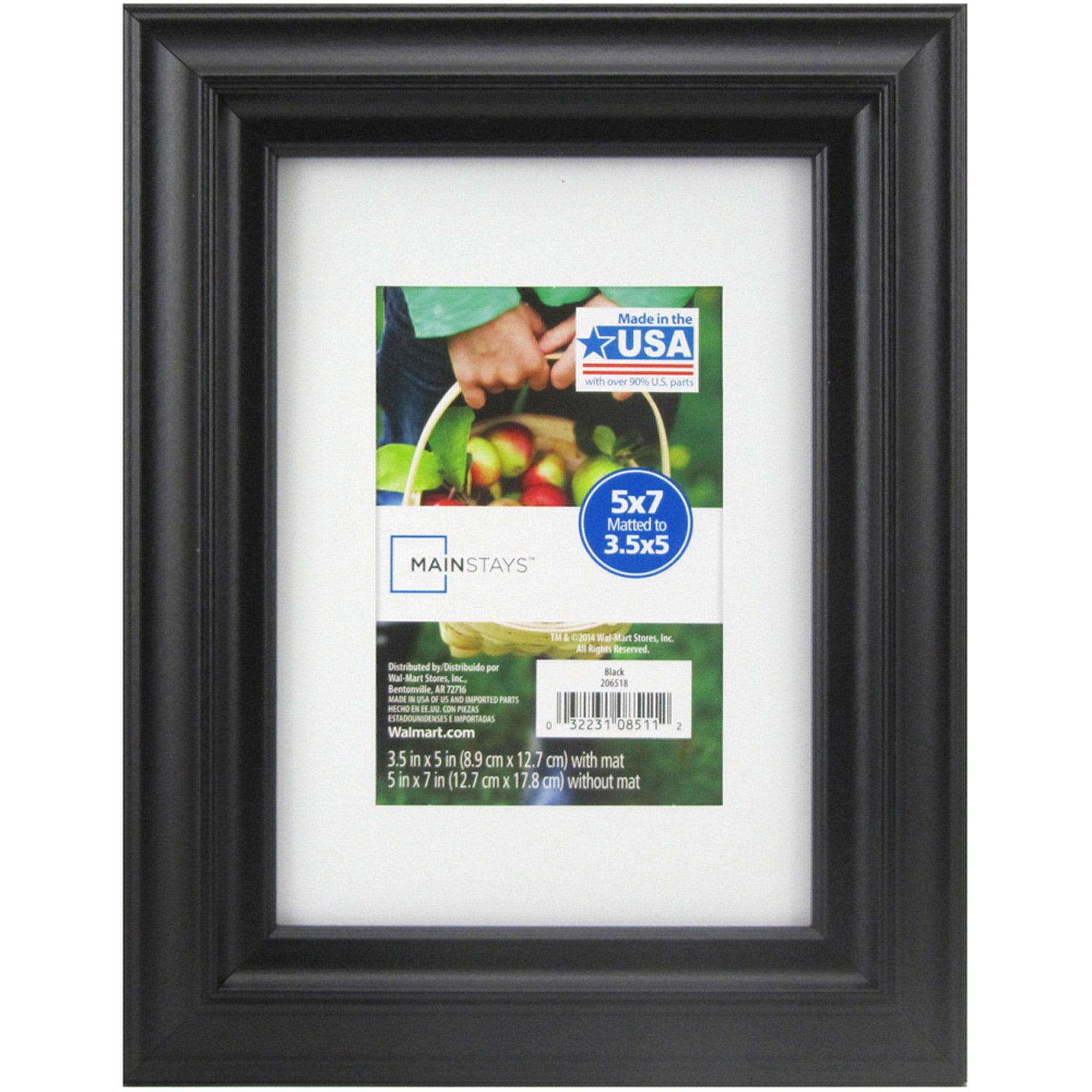 Mainstays Matted Black Picture Frame - Walmart.com