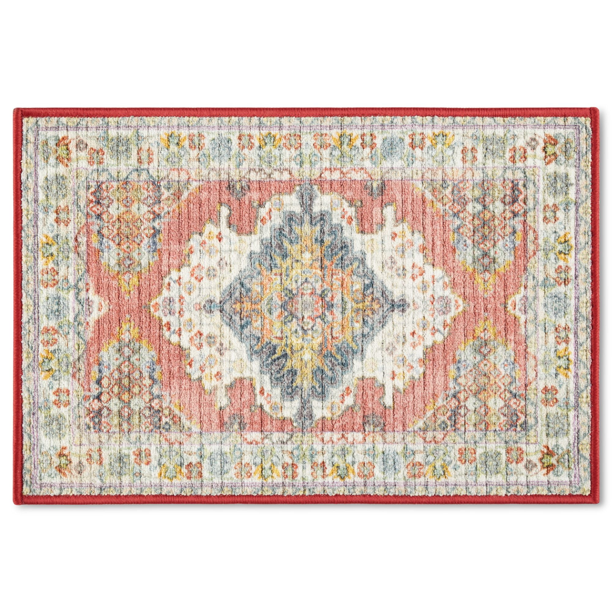 Mainstays Medallion Fabric Floor Mat, 18"x27", Cream - Walmart.com