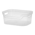"Mainstays Medium Open Bin, Clear Plastic Storage, 13""x9.5""x5.25 ...