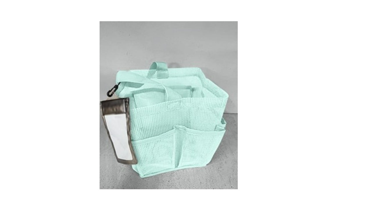 Mainstays Mesh Bathroom Caddy, Aqua - Walmart.com