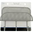 Mainstays Mesh Metal Key Rack with Mail Pocket, 3 Hooks, Silver ...