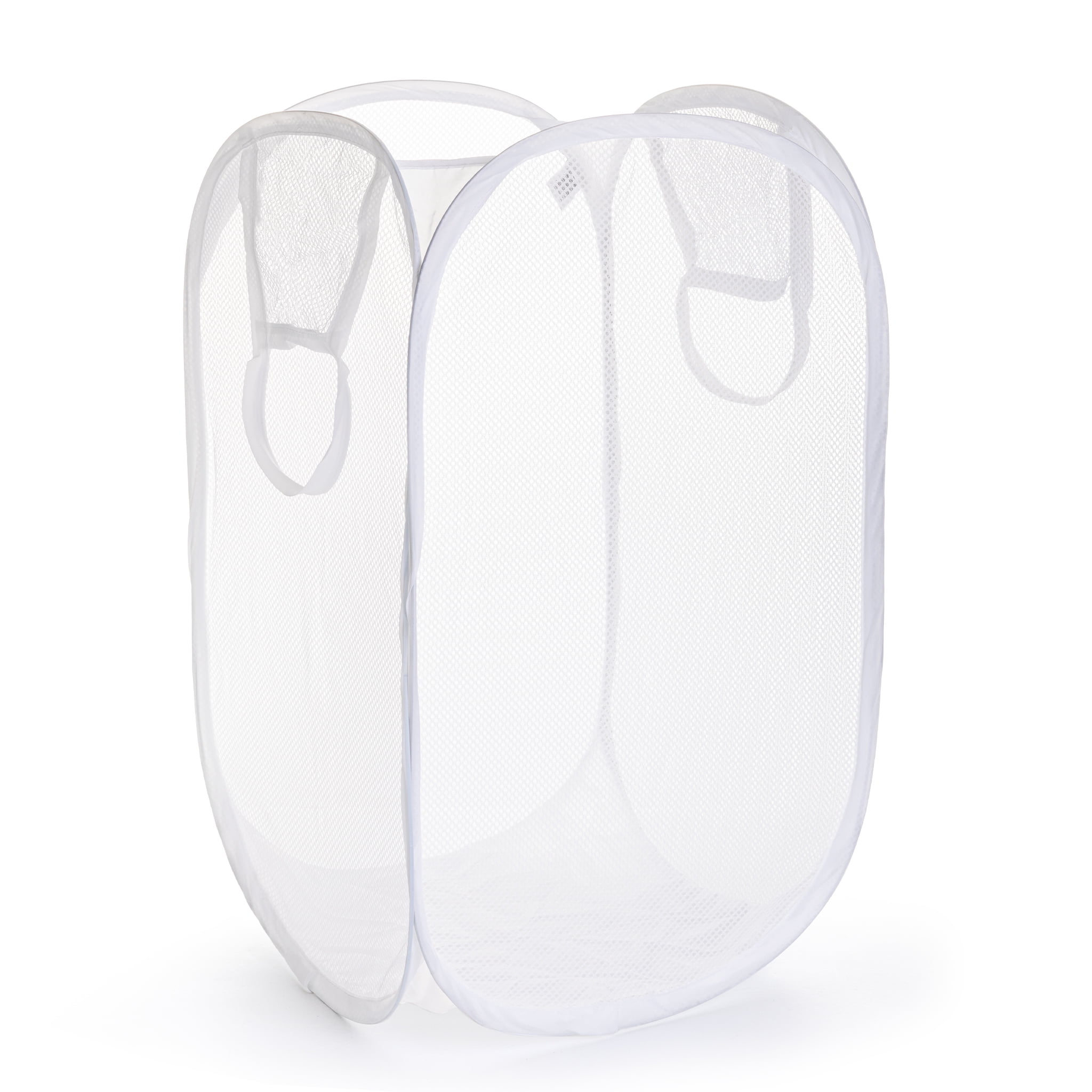 Mainstays Mesh Pop Up Hamper, Collapsible Laundry Basket, Holds 2 Loads ...