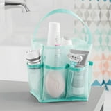Mainstays Mesh Shower Tote - Mint Tote with 9 Pockets - Walmart.com
