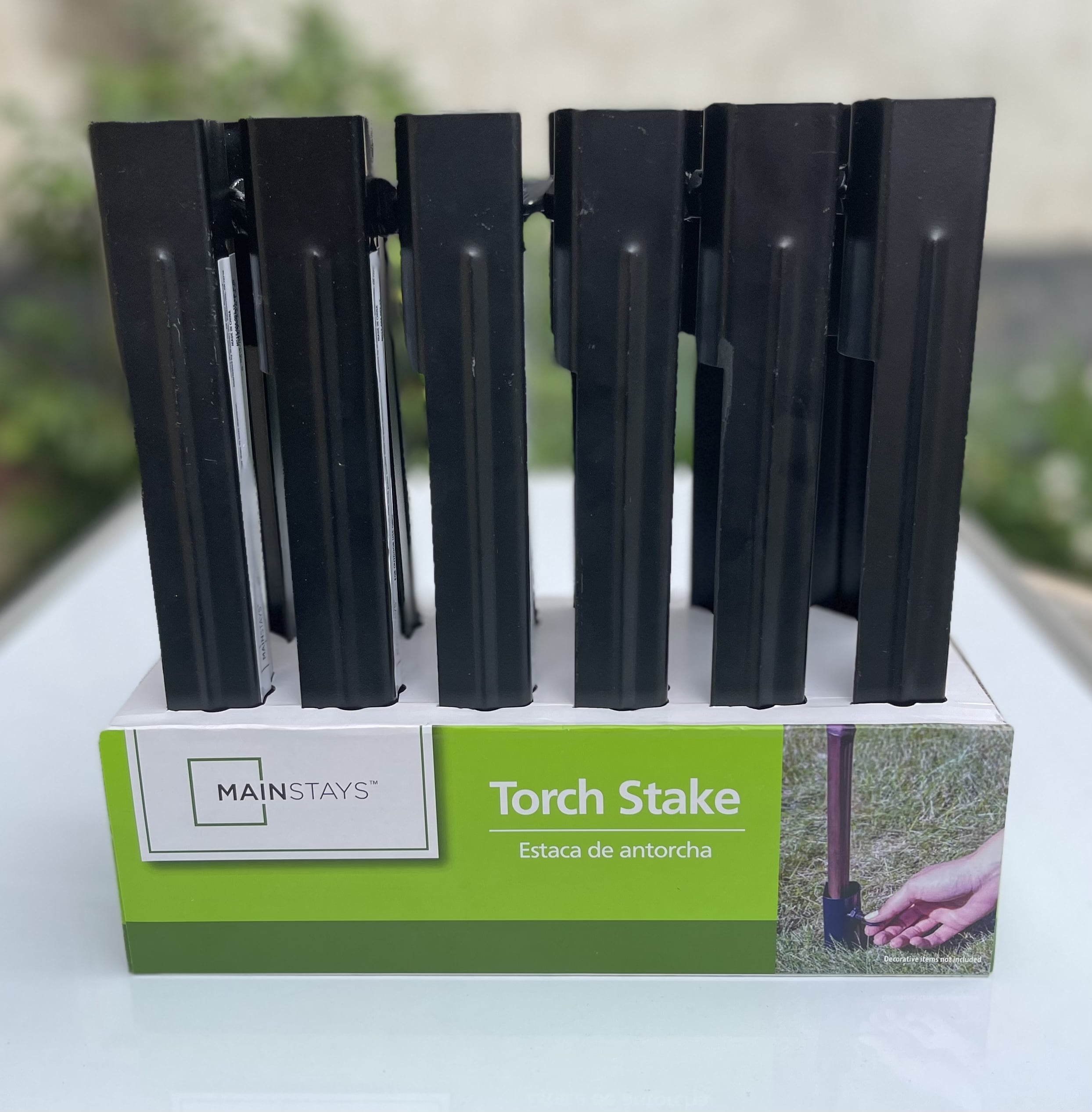 Mainstays Metal Torch Stake Accessory, Black - Walmart.com