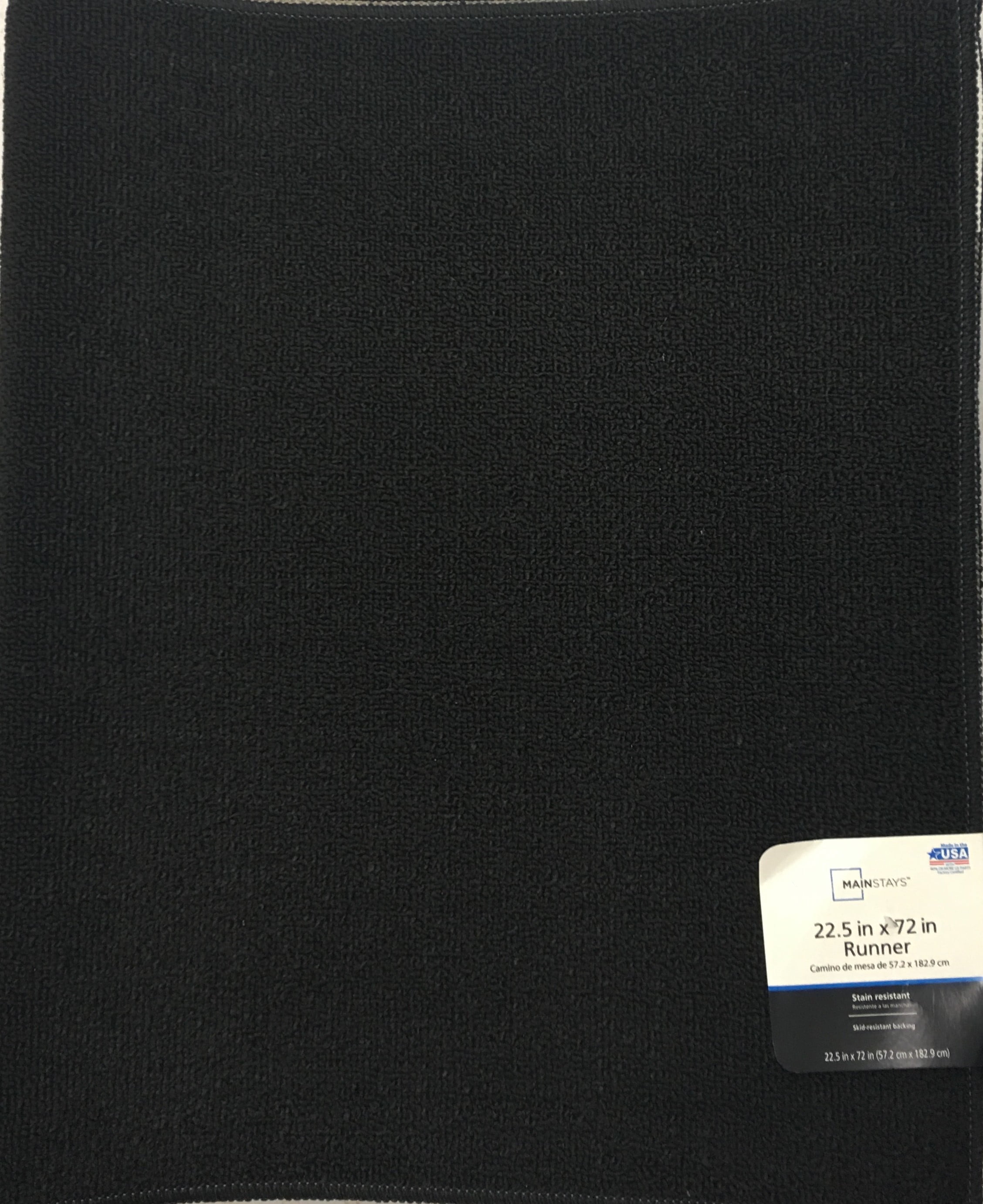 Mainstays Mh Titan Black Runner Rug, 22.5 x 72 - Walmart.com