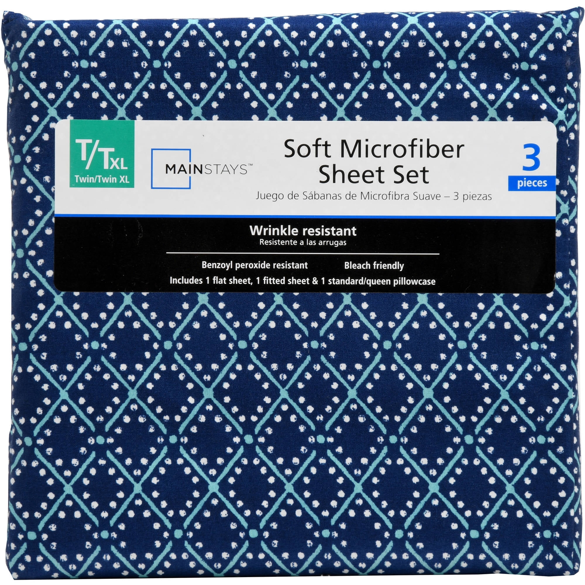 Mainstays Microfiber Bedding Sheet Set - Walmart.com