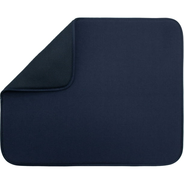Mainstays Microfiber Dish Drying Mat, 18 in. x 24 in., Blue Cove ...