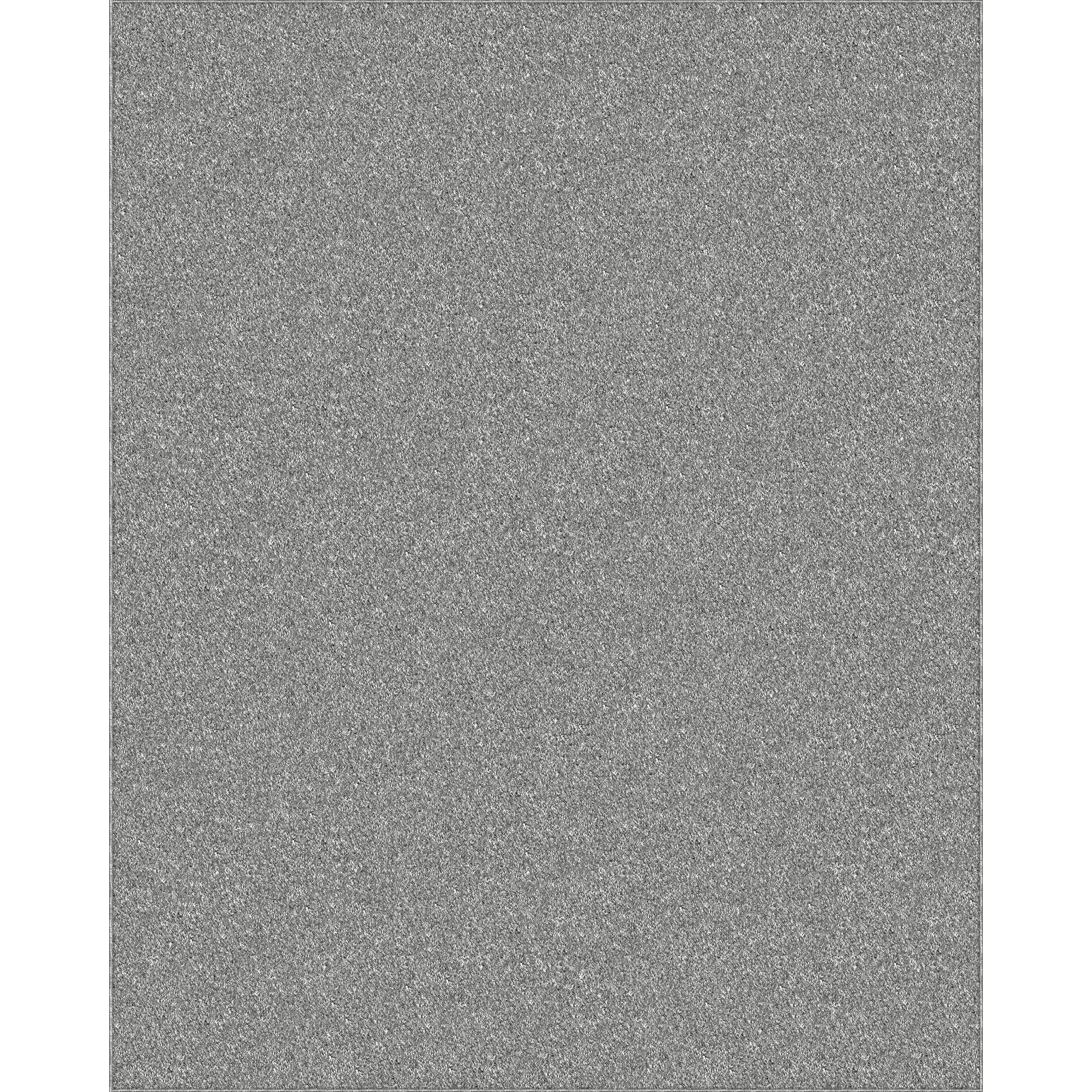 Mainstays 8' x 10' Gray Microfiber Plush Shag Area Rug – Soft, Durable ...
