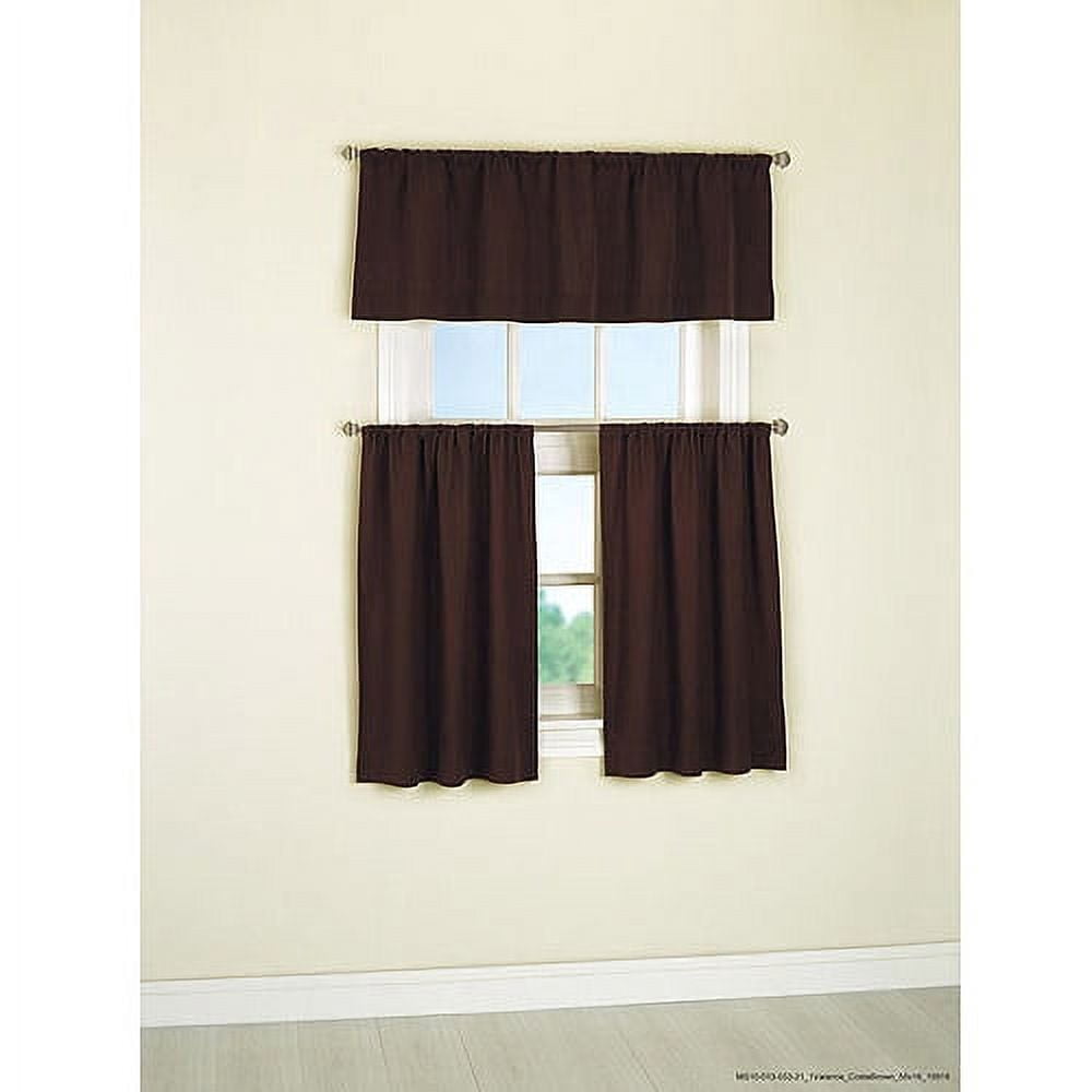 Mainstays Microfiber Kitchen Curtains, Set of 2 - Walmart.com
