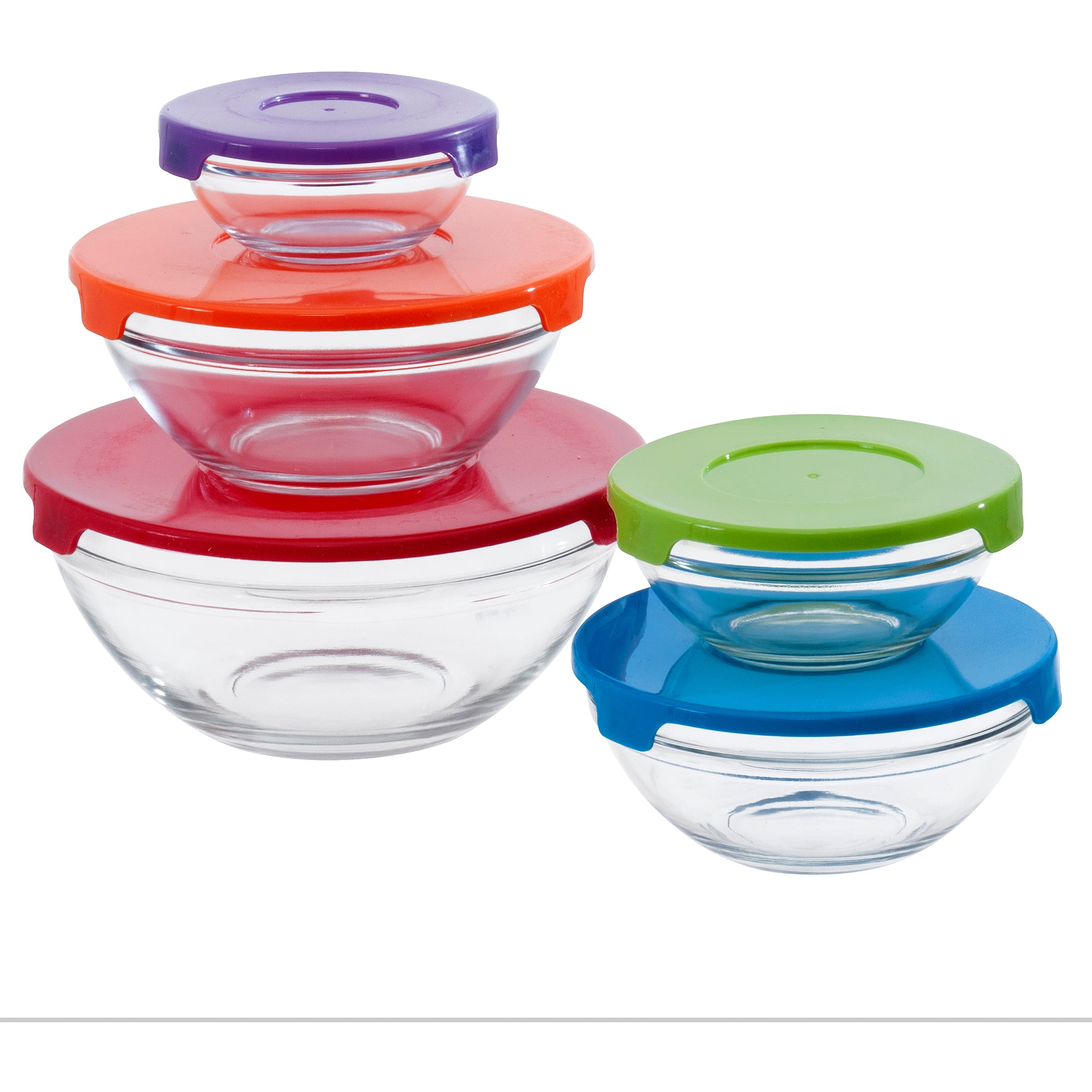Mainstays Mixing Bowls, 10 Piece - Walmart Business Supplies