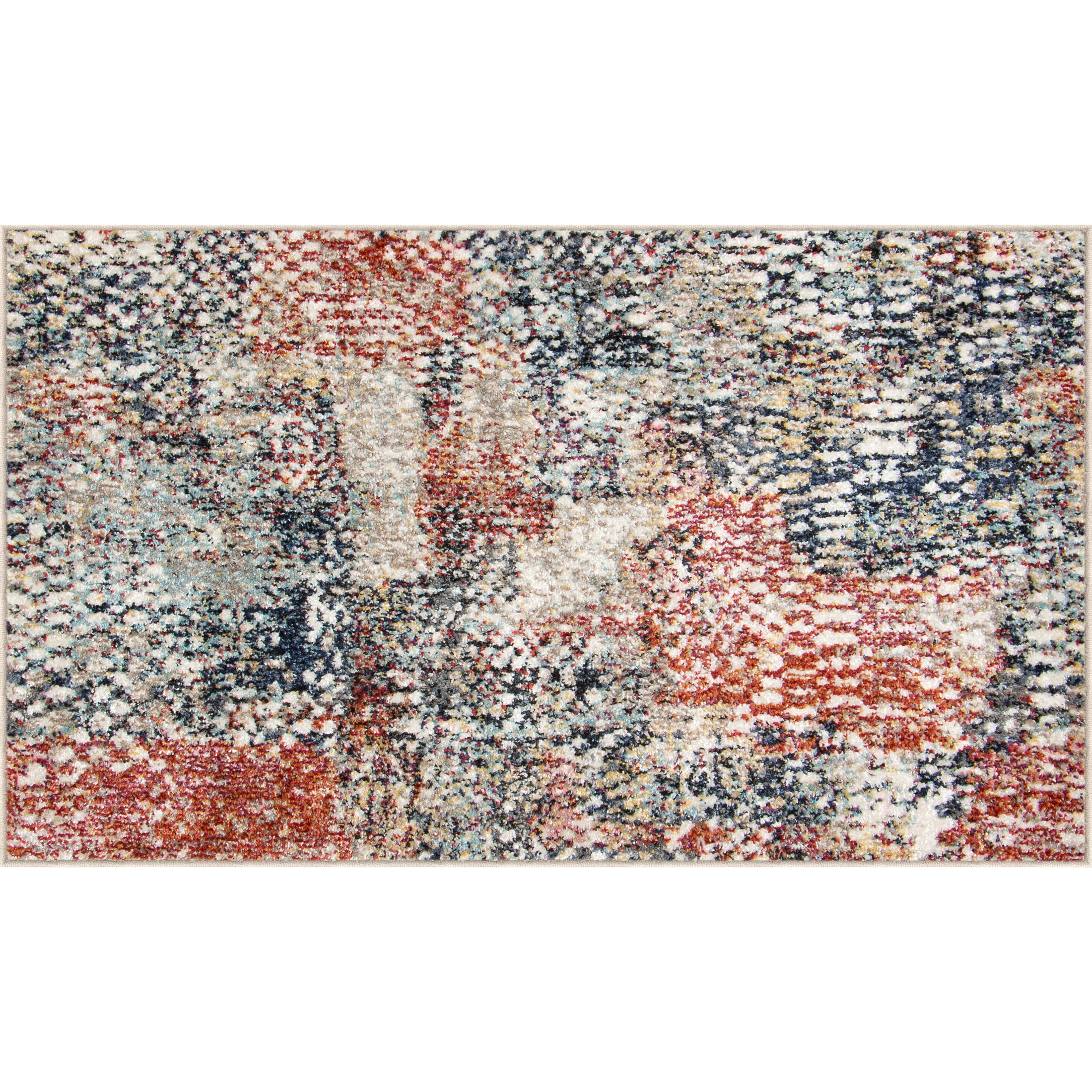Mainstays Modern Morgana Multi-Color 20" x 34" Woven Olefin Rug with ...