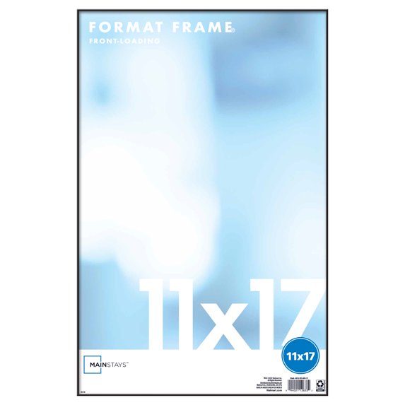 Mainstays 11x17 Black Picture Frame - Home, Office Display - Walmart.com