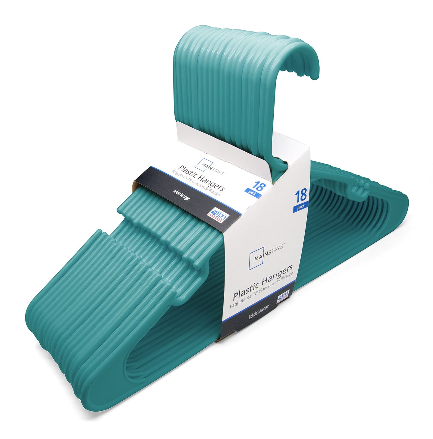 Mainstays Plastic Hangers - Slim Design - Durable Material - Walmart.com