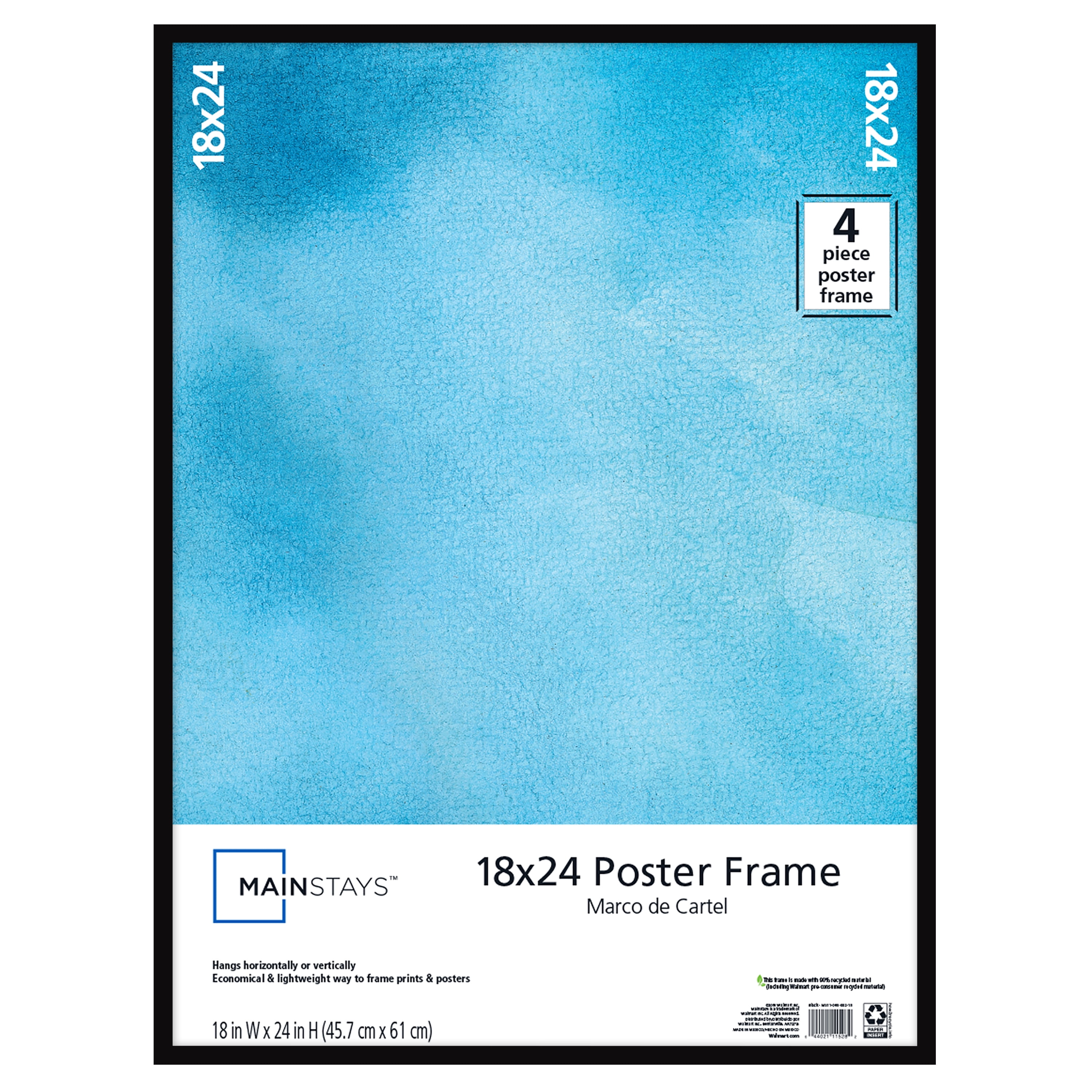 Mainstays Ms 18x24 Thin Black Poster Frame Walmart mainstays-ms-18x24-thin-black-poster-frame-walmart