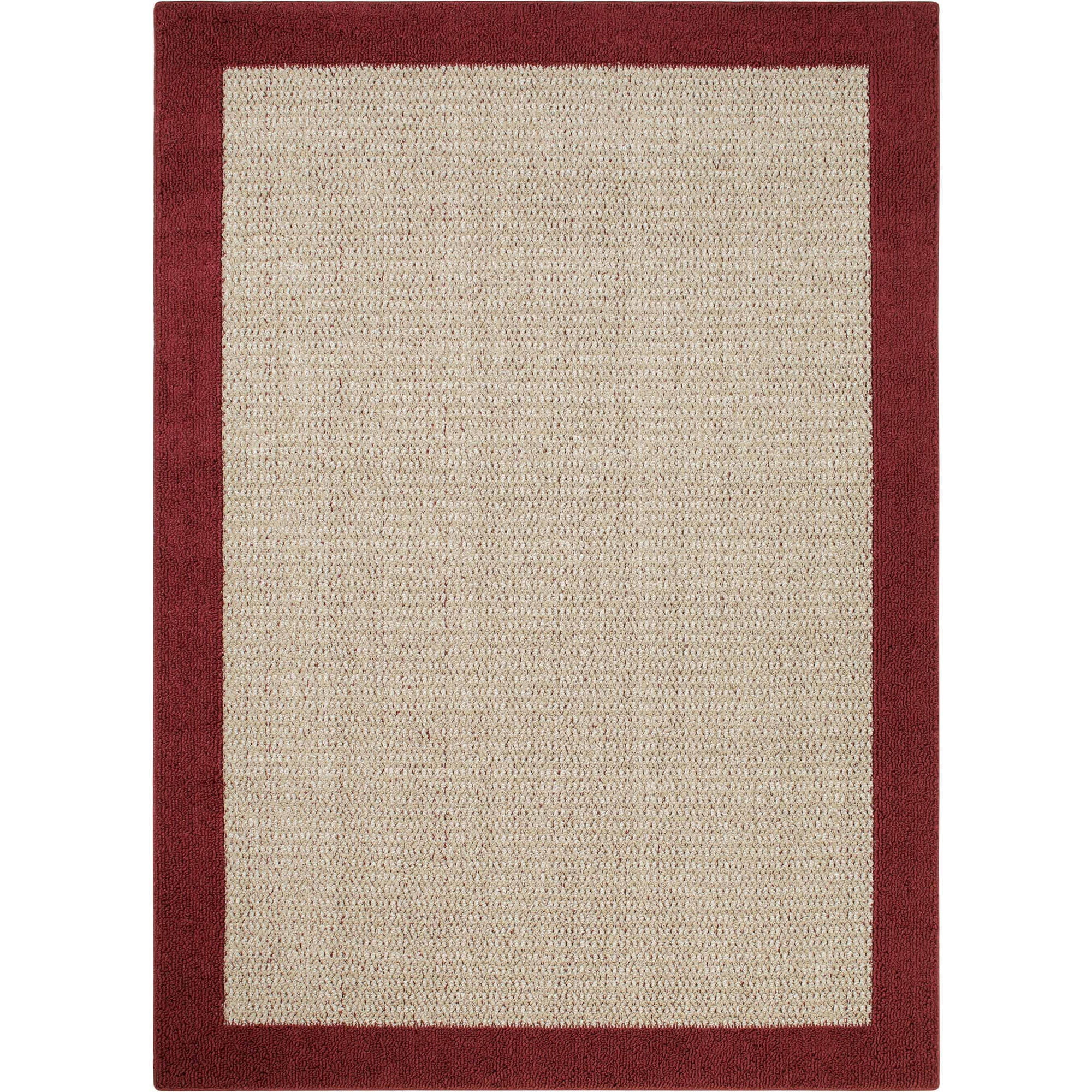 Mainstays Ms 5x7 Sisal Cranberry Area Rug - Walmart.com