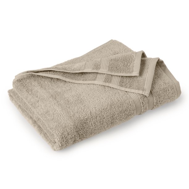 Mainstays Ms Performance Bath Towel Papyrus Beige - Walmart Business ...