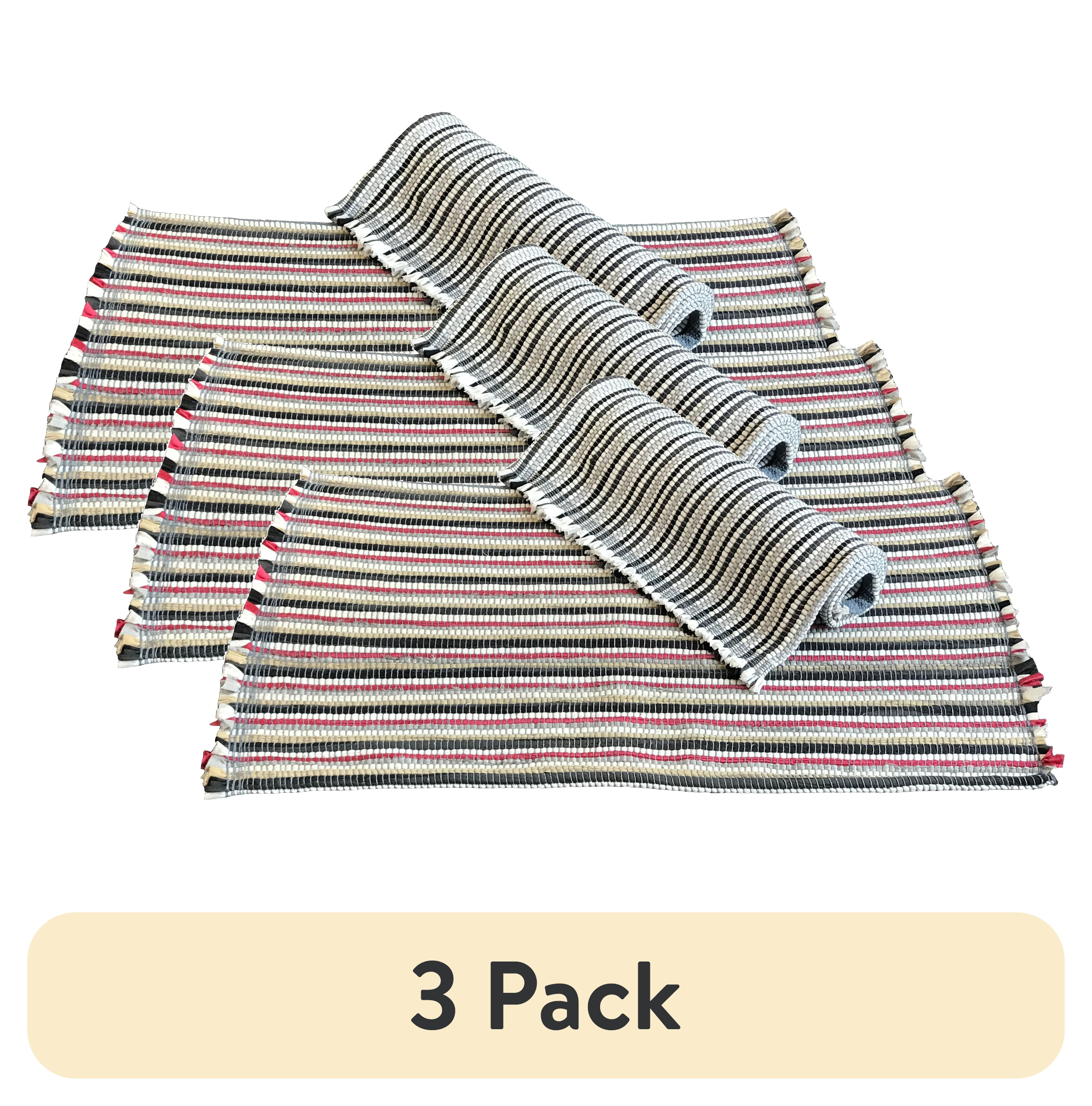 (3 pack) Mainstays Multi Color Rag Rug - Walmart.com