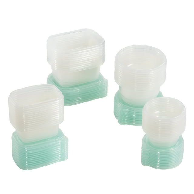Mainstays 92PC Multi Size Food Storage Container Set, Assorted shape ...