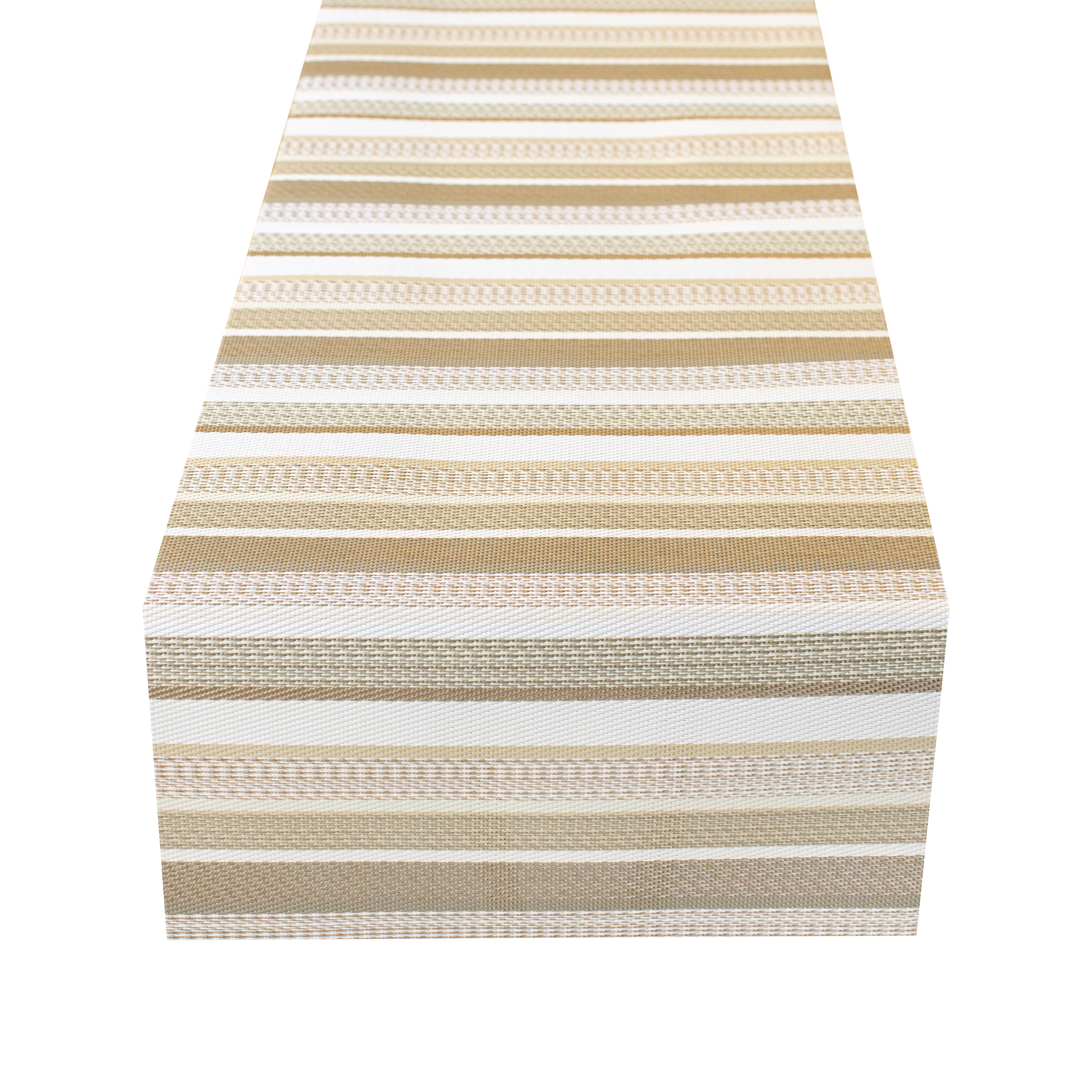 Mainstays Multi Stripe Woven Vinyl 13"x72" Table Runner - Birch/Tan (1 ...