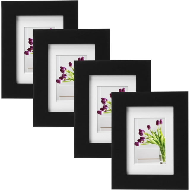 Mainstays Museum 5x7 Matted to 3.5x5 Flat Wide Gallery Picture Frame ...