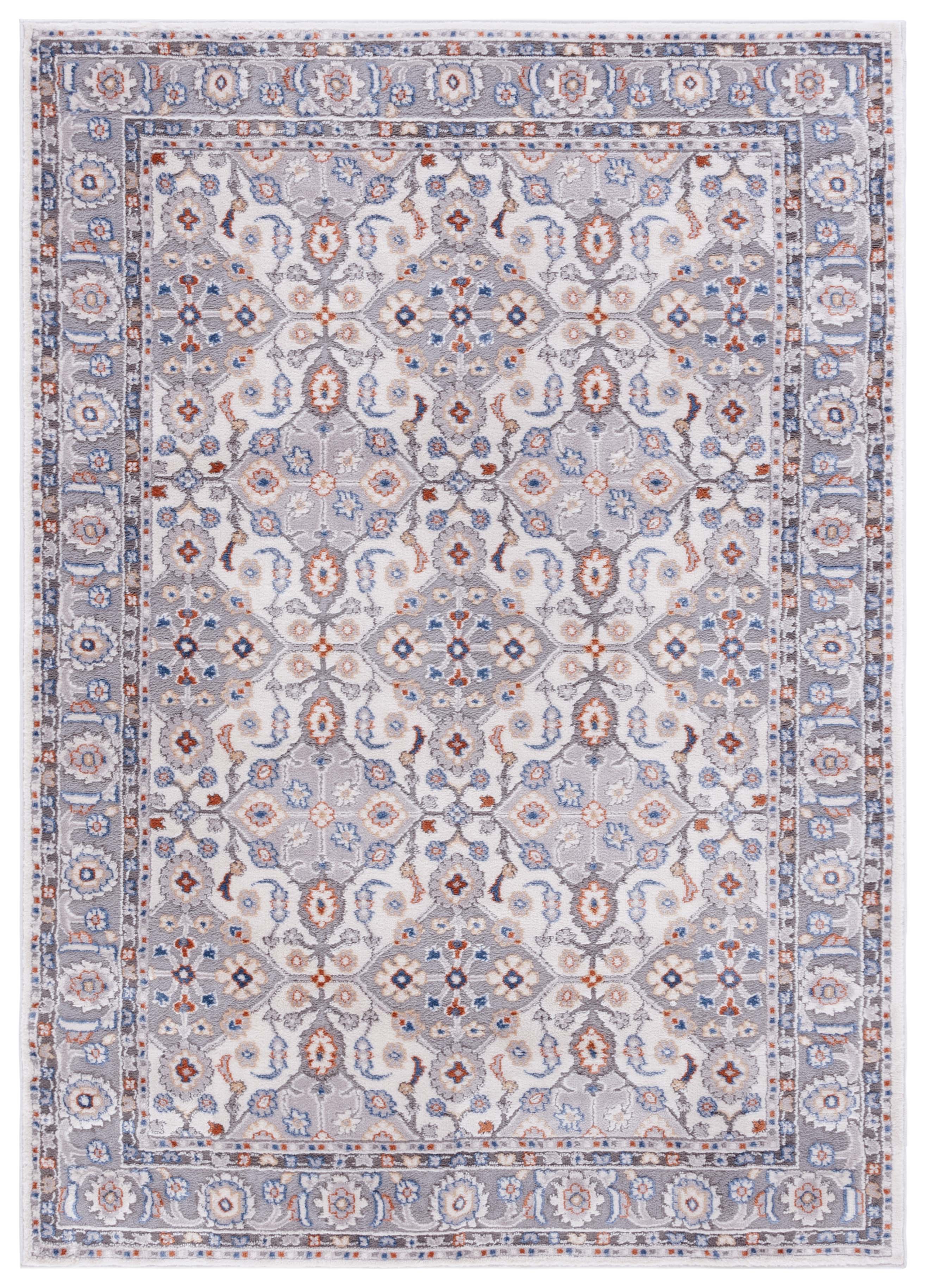 Mainstays Farmhouse Oversized Floral Gray Multi Indoor Accent Rug, 2'6 ...