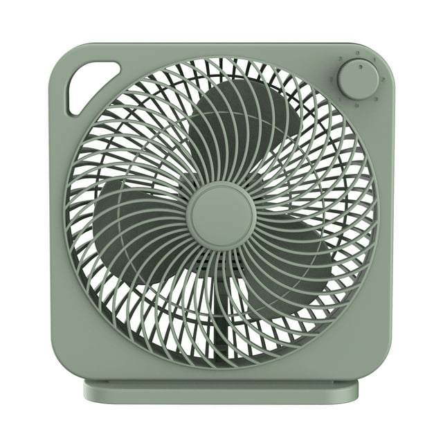 Mainstays New Style 9 inch Box Indoor Comfort Personal AC Electric Fan ...