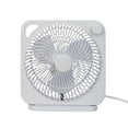 Mainstays 9 Inch Personal Box Fan with 3 Speeds White, Compact Portable ...
