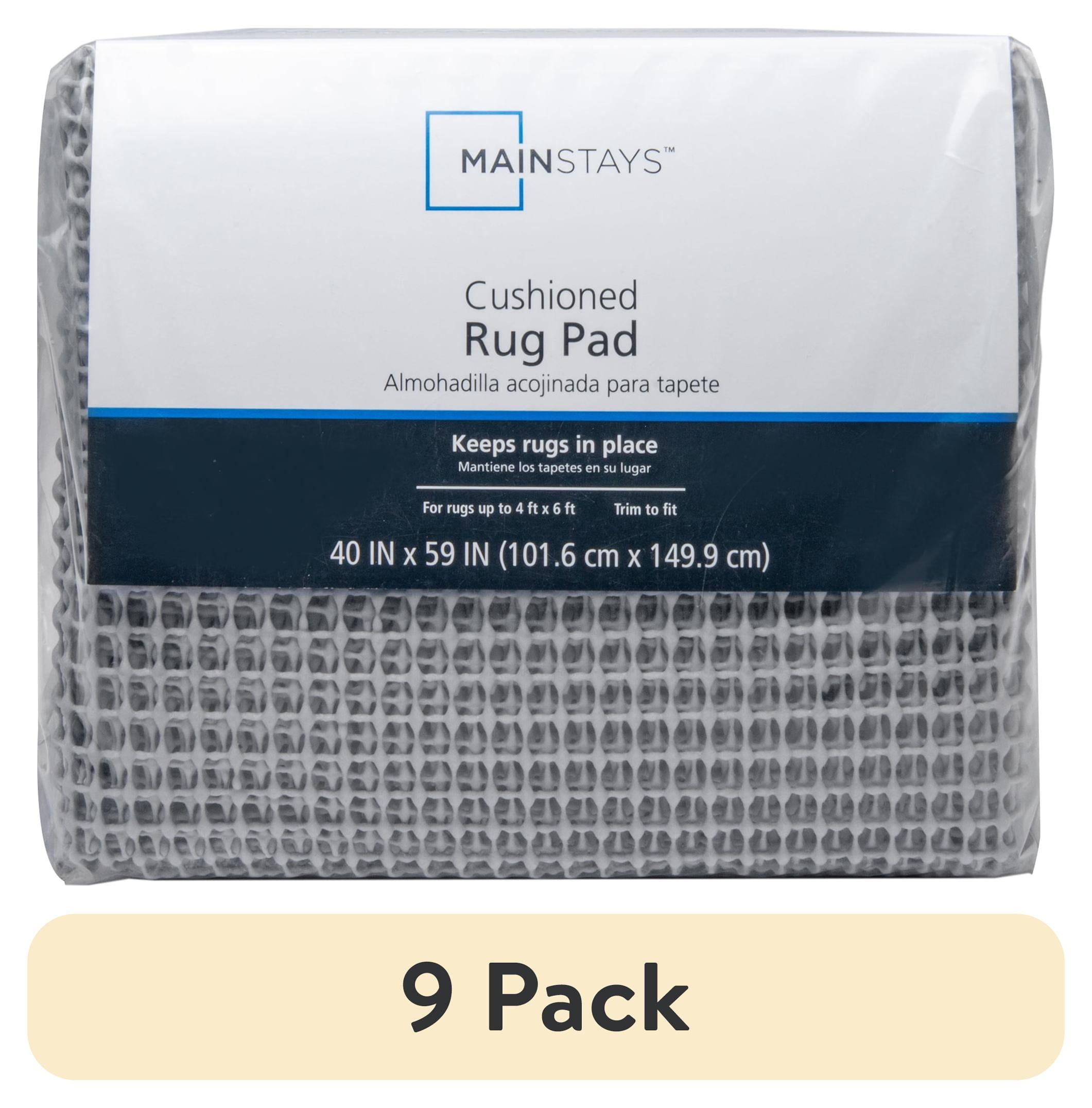 (9 pack) Mainstays Non-Skid, Non-Slip, PVC-coated polyester Rug Pad ...