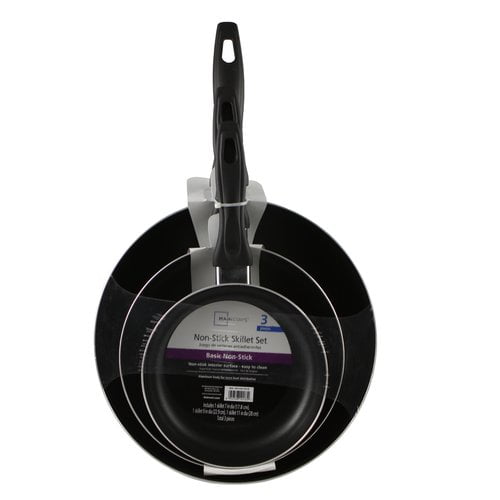 Mainstays Non-Stick 3-Piece Skillet Set - Walmart Business Supplies