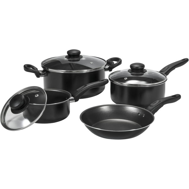 Mainstays Non-Stick 7 Piece Cookware Set - Walmart.com