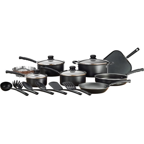 Mainstays Nonstick Cookware Set, 18 Piece - Walmart Business Supplies