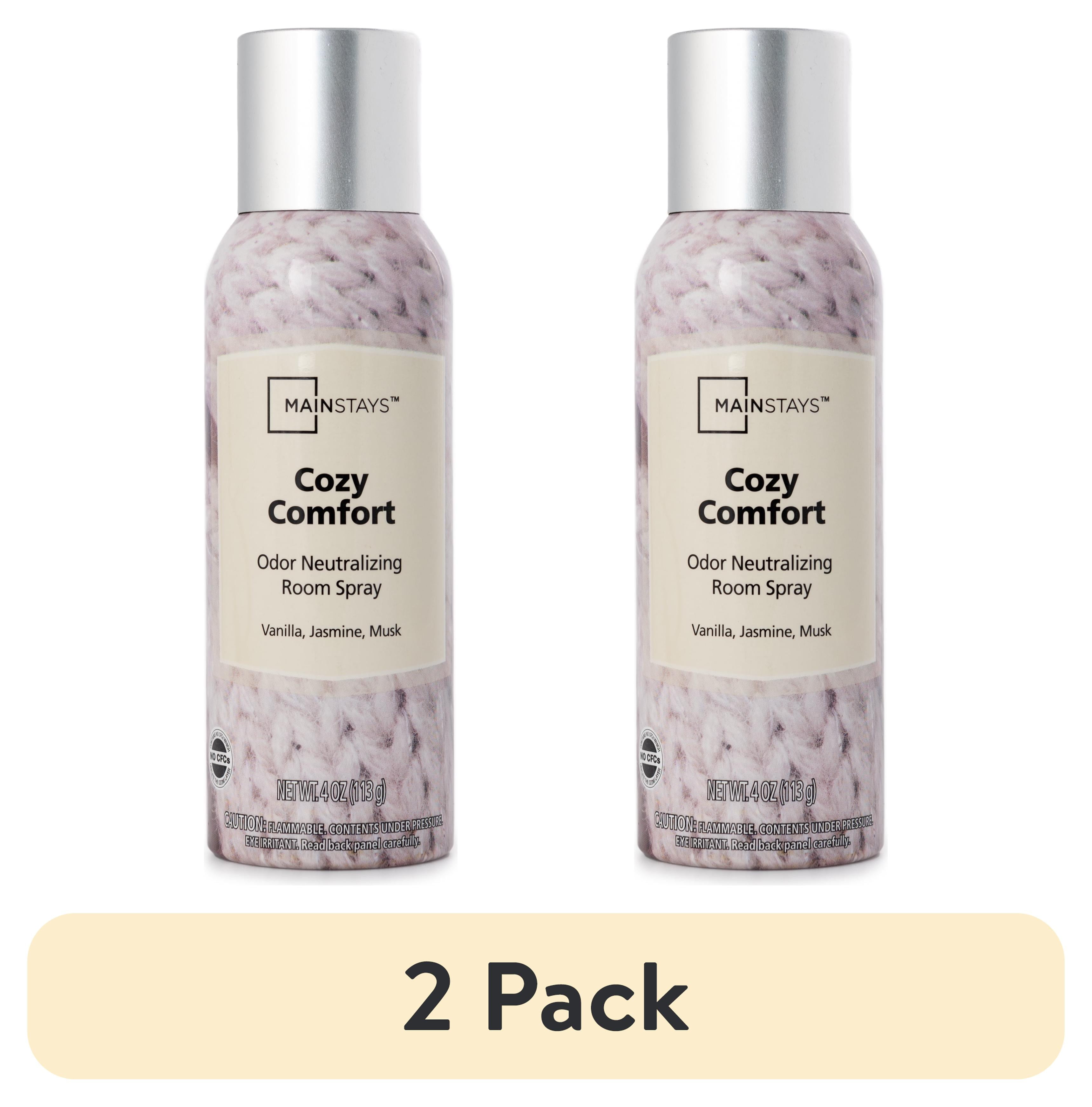 (2 pack) Mainstays Odor Neutralizing Room Spray, Cozy Comfort ...