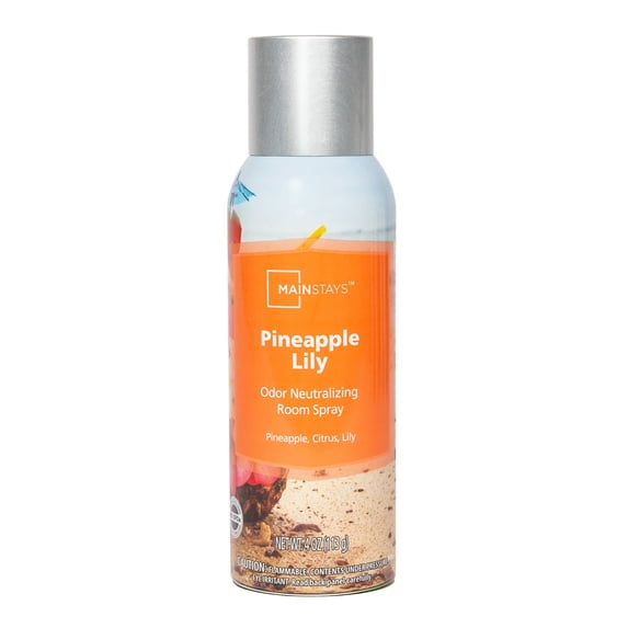 Mainstays Odor Neutralizing Room Spray, Pineapple Lily Air Freshener, 4 ...