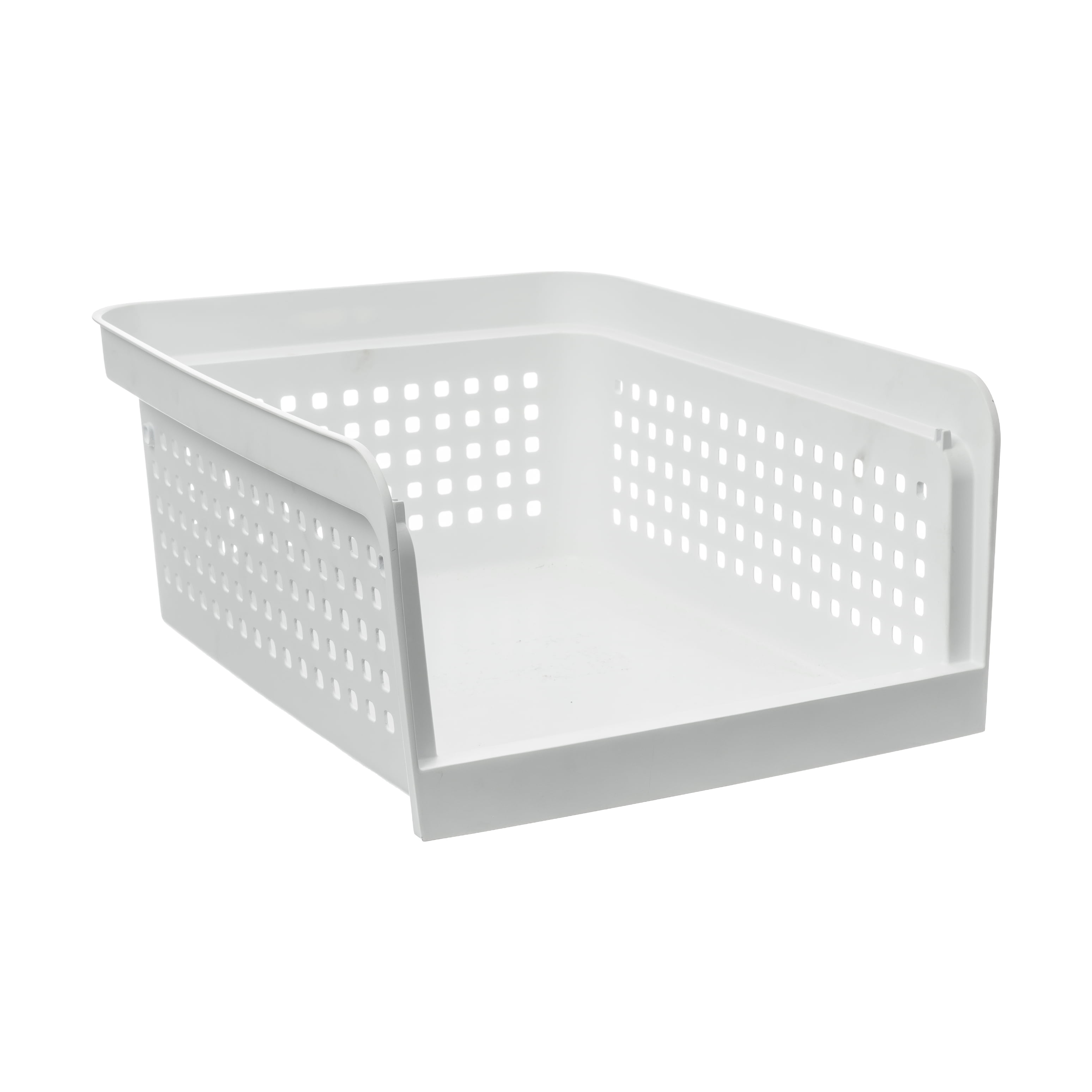 Mainstays Open-Front Stackable Closet Storage Organizer Bin with ...