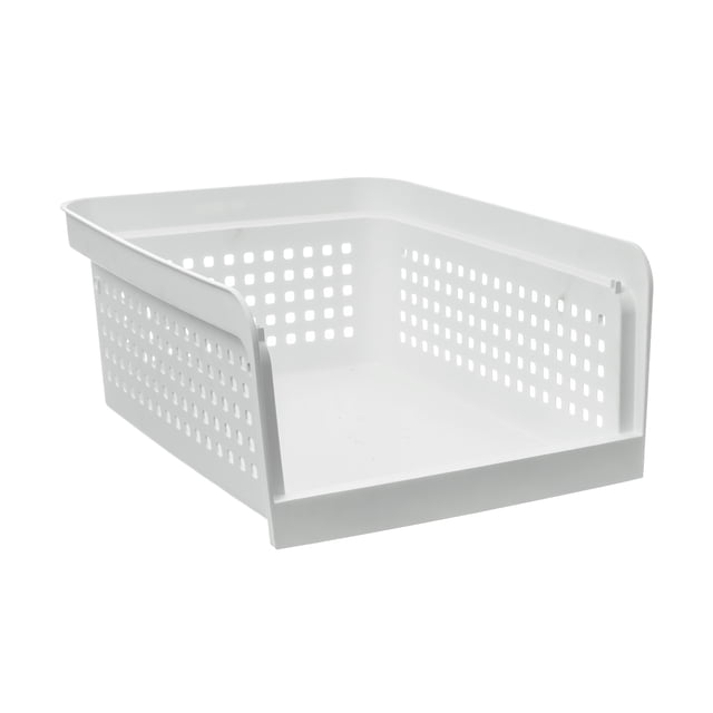 Mainstays Open-Front Stackable Closet Storage Organizer Bin with ...