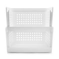Mainstays Open Front Stacking Bin White - Walmart.com
