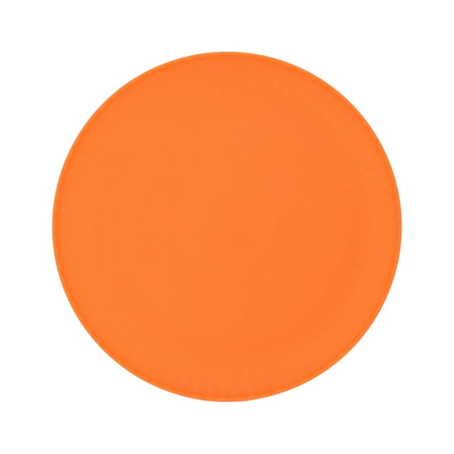 Mainstays Orange Round Plastic Plate 10.5 inch Dishwasher Safe Indoor ...