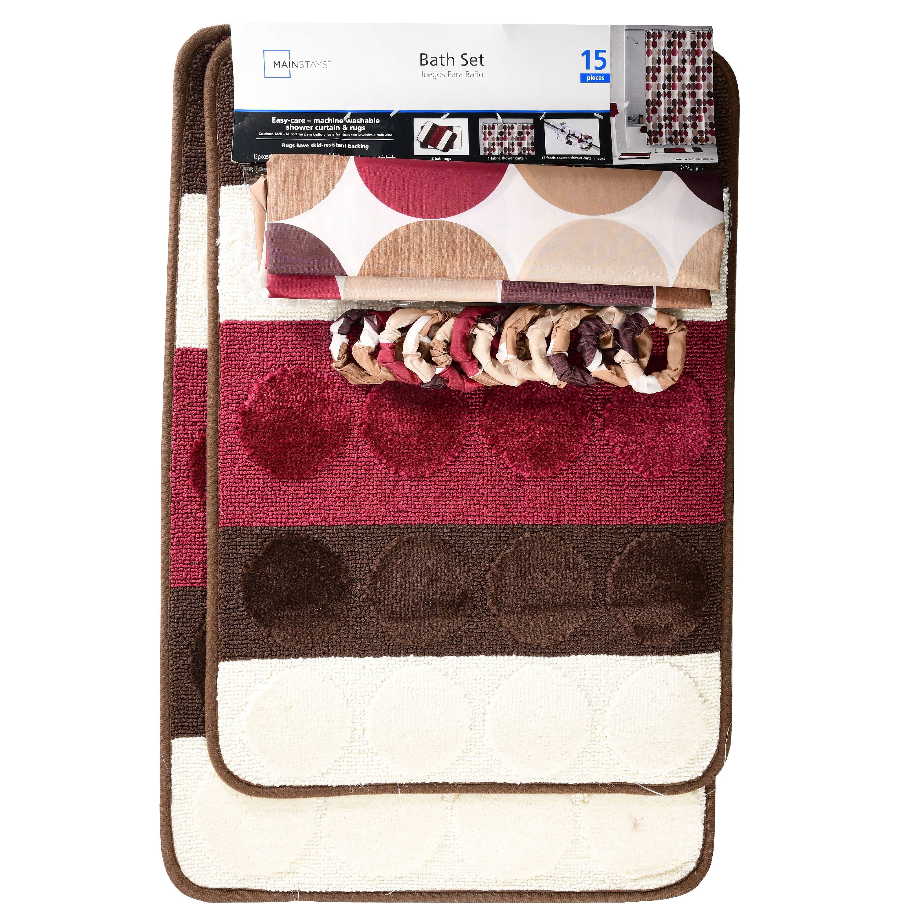 Mainstays Orbit Bath Set, 15 Piece - Walmart.com