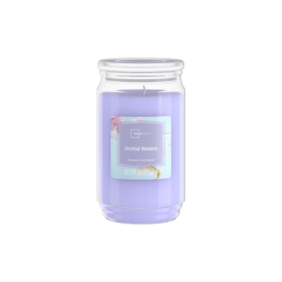Mainstays Orchid Waters Glass Jar Candle - Scented Candle - Walmart.com